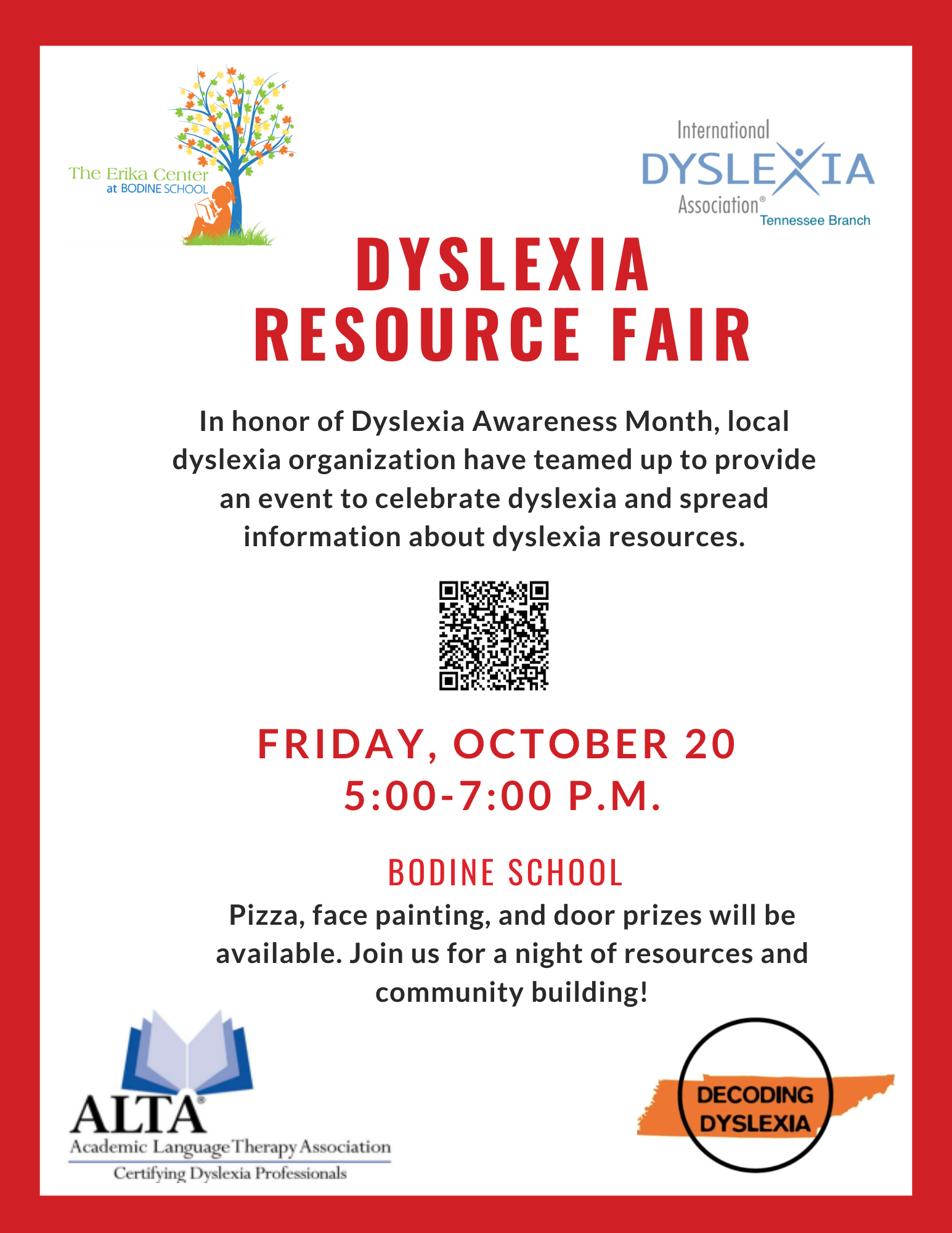 Dyslexia Resource Fair - Bodine School